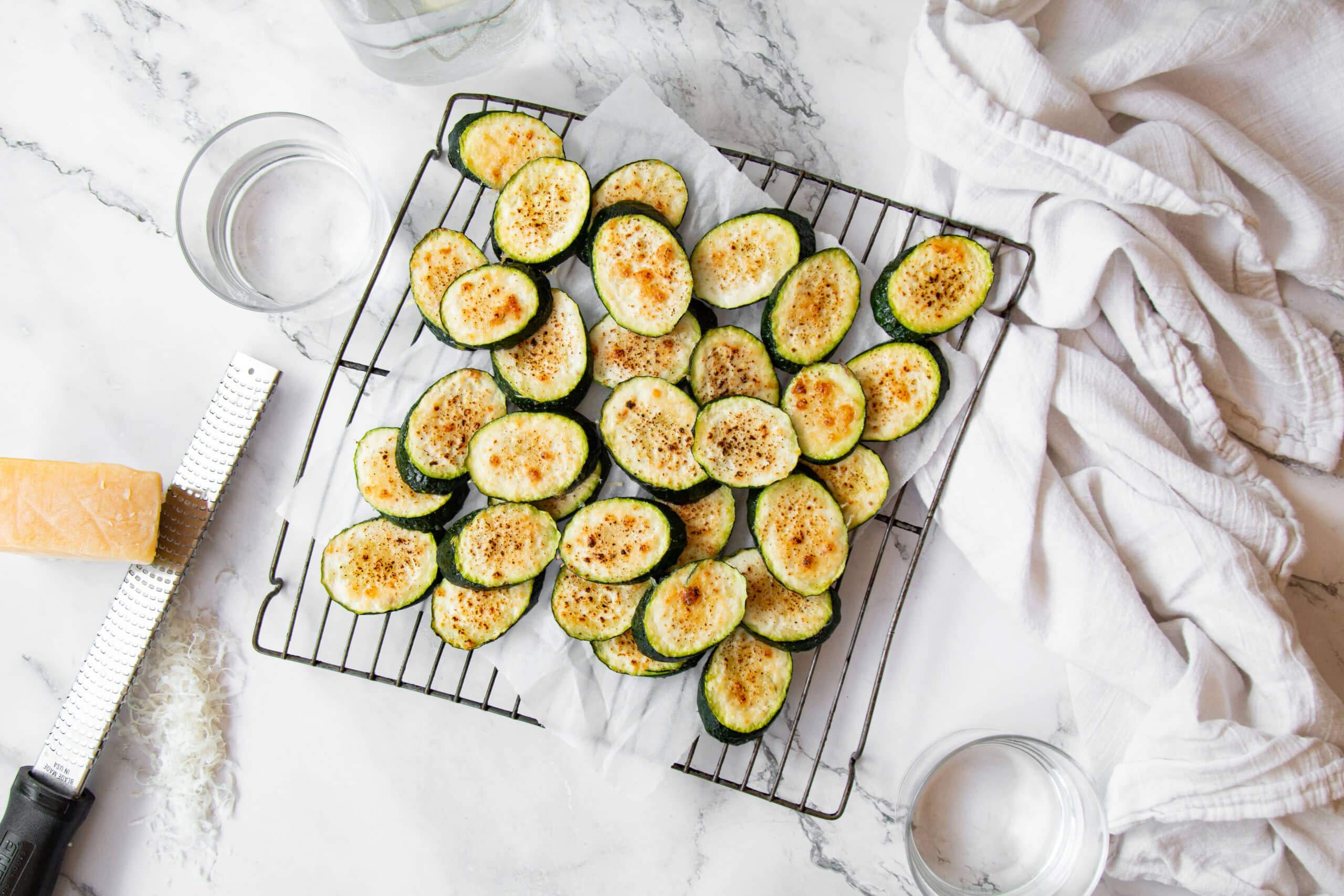 Garlic Parmesan Zucchini Coins - Tacoma Boys